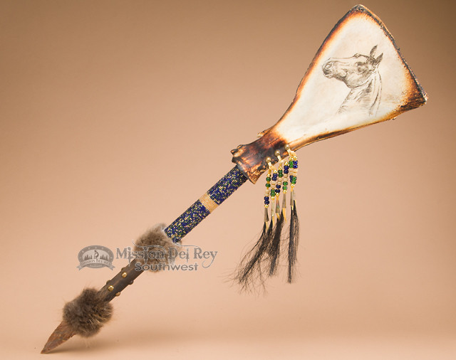 Native American Etched Buffalo Bone War Club 33" (t229) - Mission Del ...