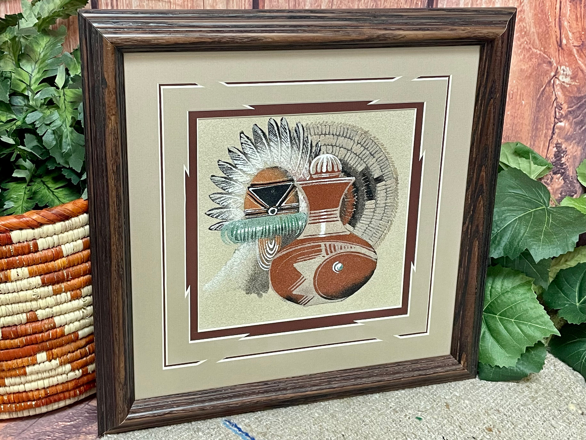 Native American Navajo Sand Painting 14" (sp37) - Mission Del Rey ...