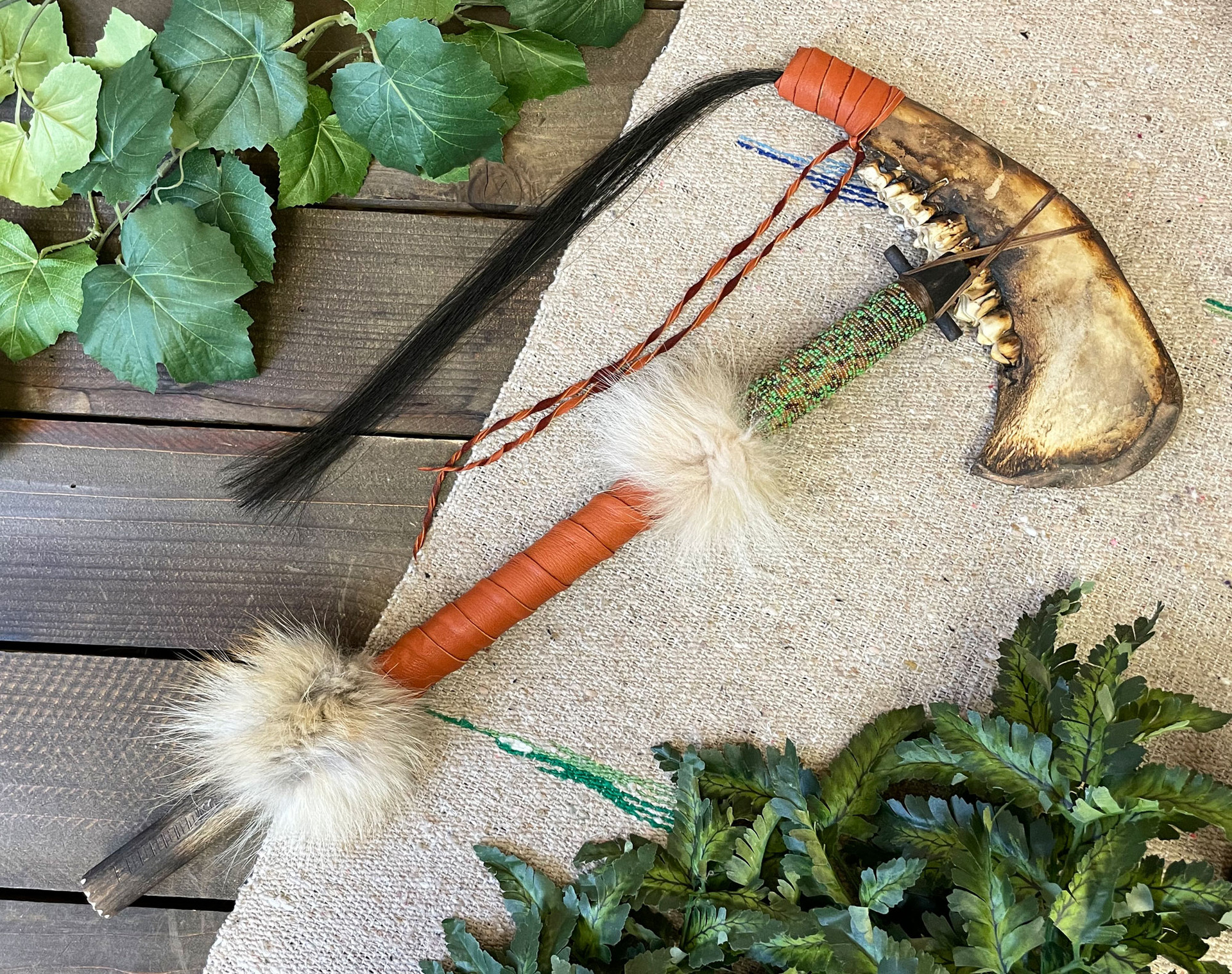 Native American Jaw Bone Tomahawk 27" -Creek (t260) - Mission Del Rey ...