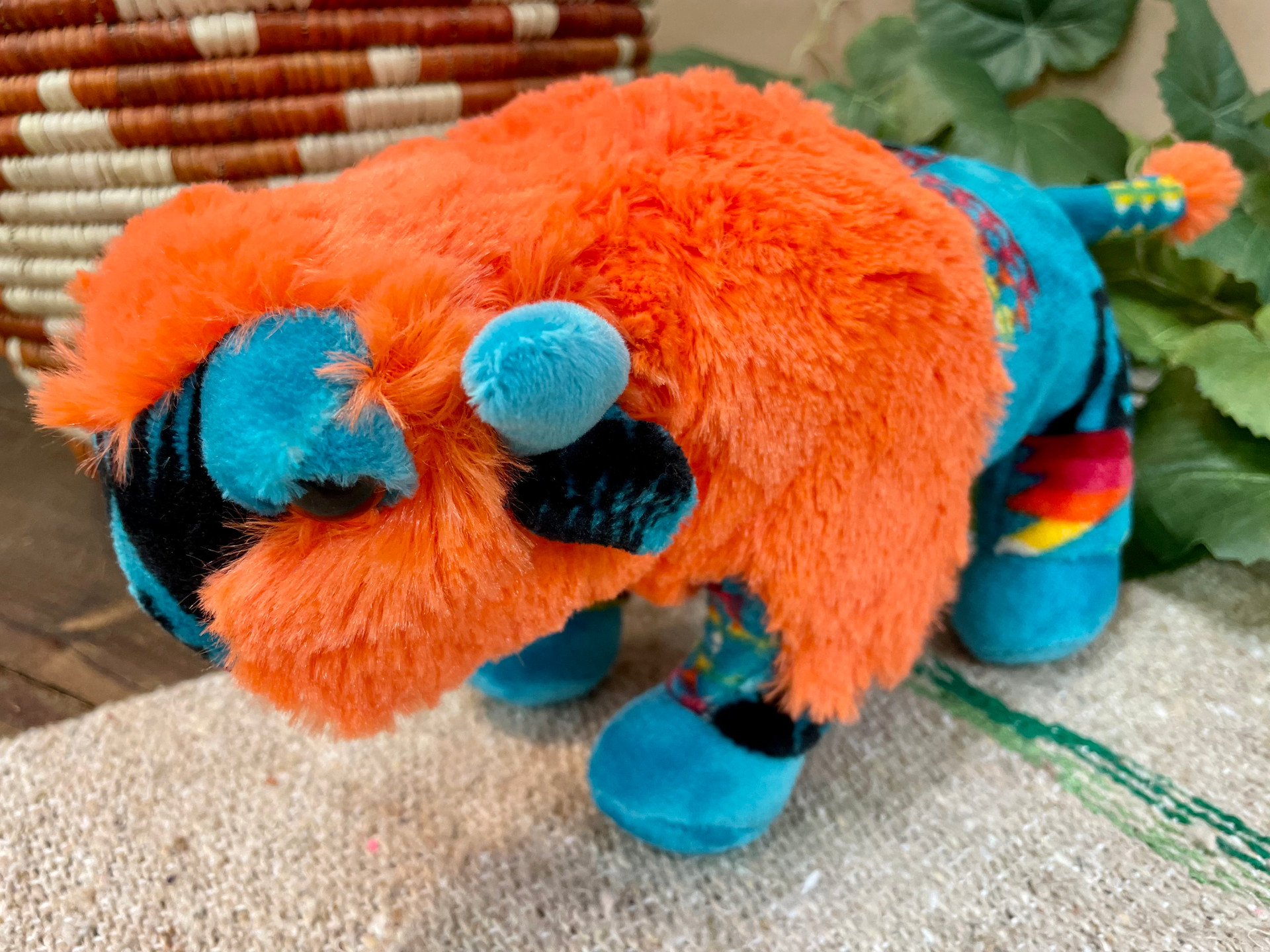 Native Print Stuffed Animal - Buffalo - Mission Del Rey Southwest LLC