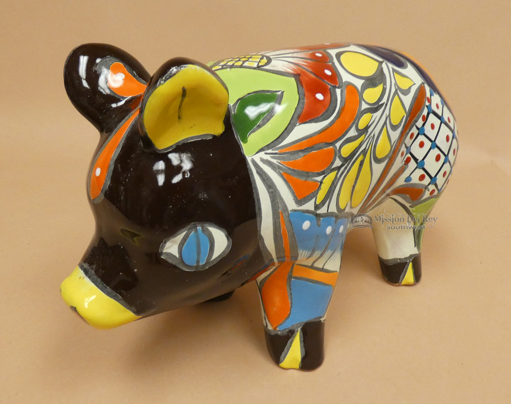Traditional Talavera Pottery Pig (33bc71) - Mission Del Rey Southwest LLC