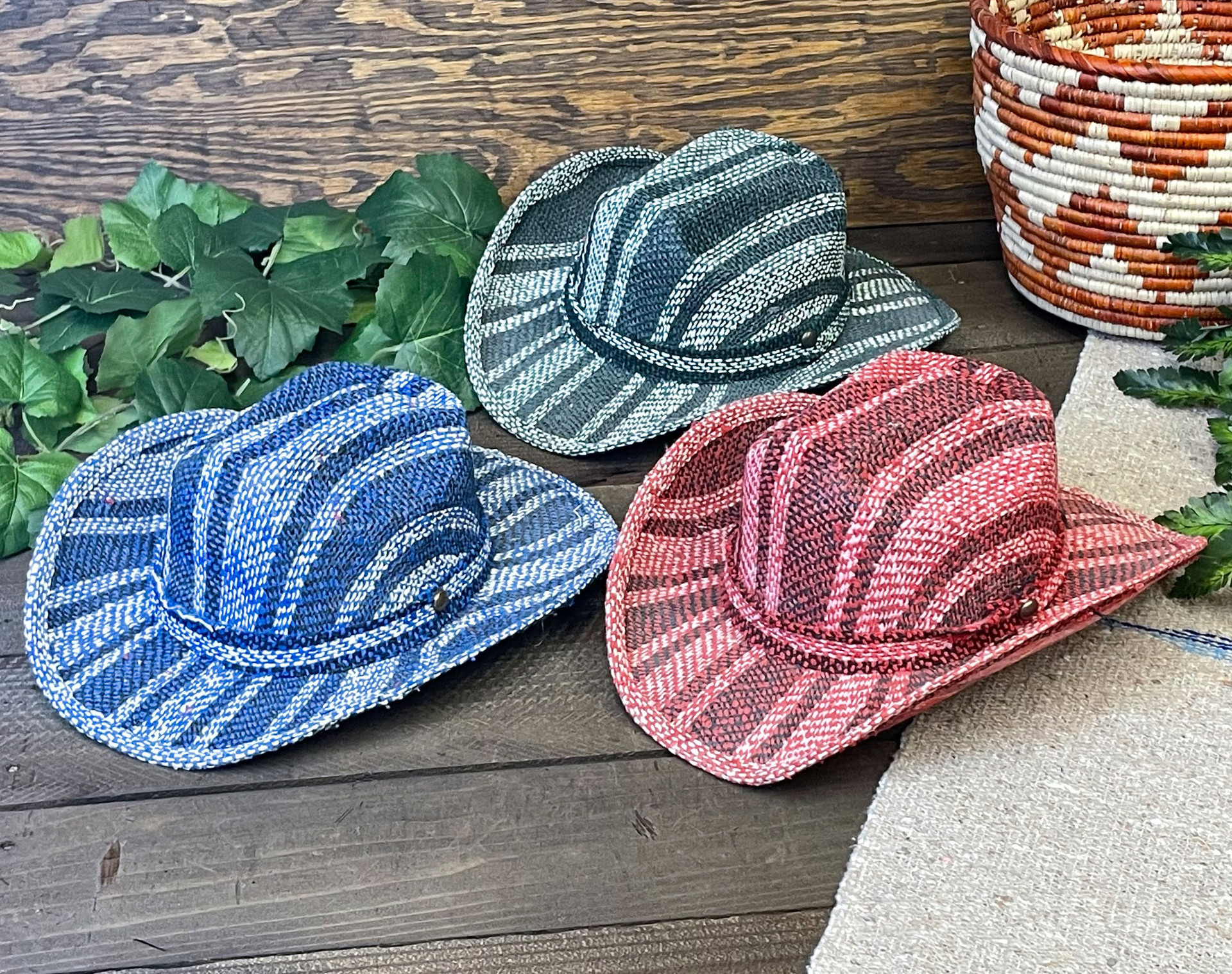 Assorted Baja Style Cowboy Hat 14" (2bc412) - Mission Del Rey Southwest LLC