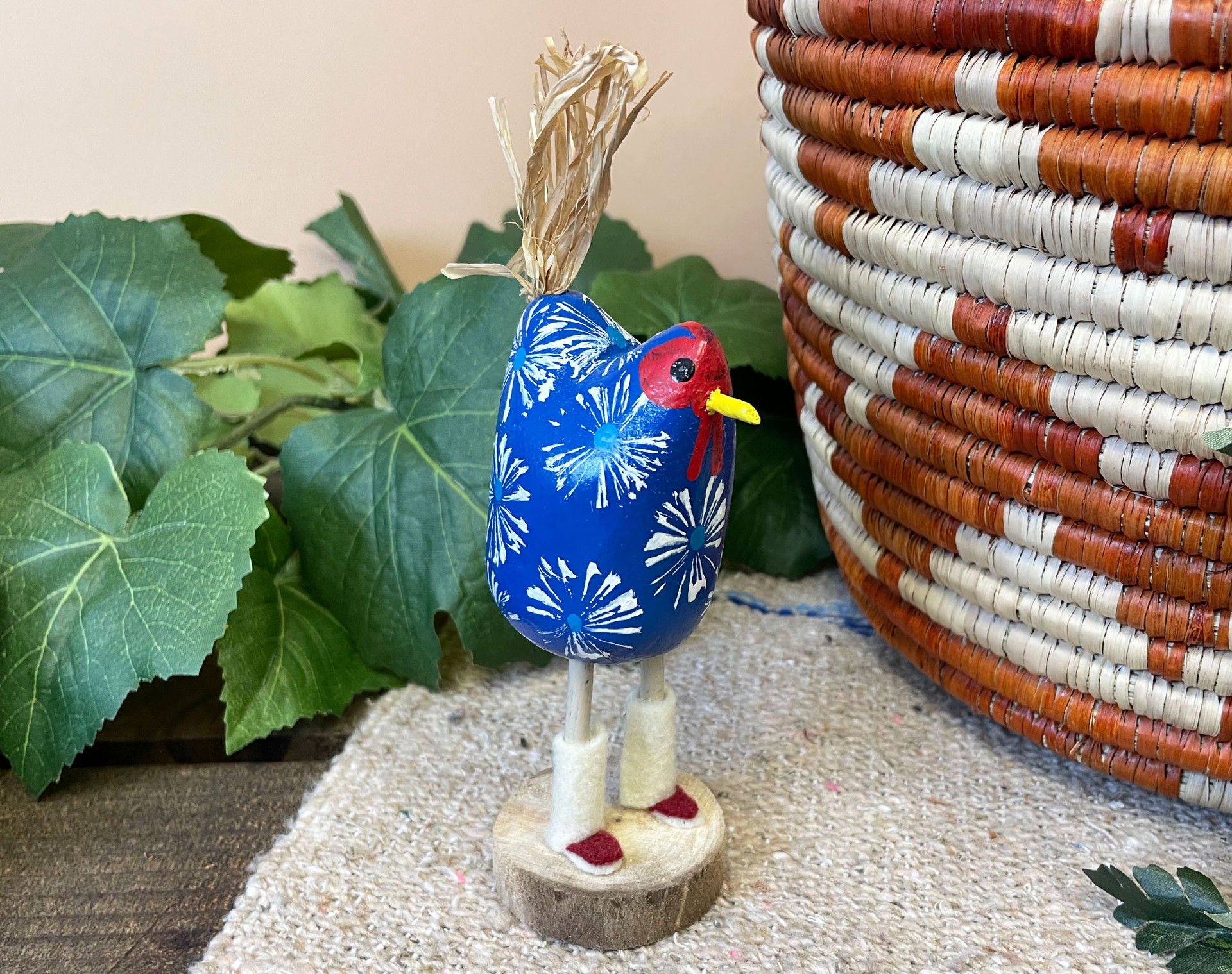 Navajo Hand Carved Chicken 7" (36bc208) - Mission Del Rey Southwest