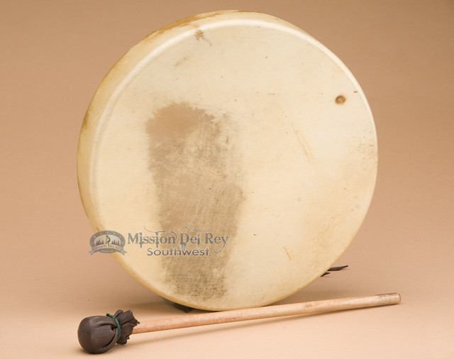 Deer Skin Native American Hoop Drum 10" -Cherokee - Mission Del Rey ...