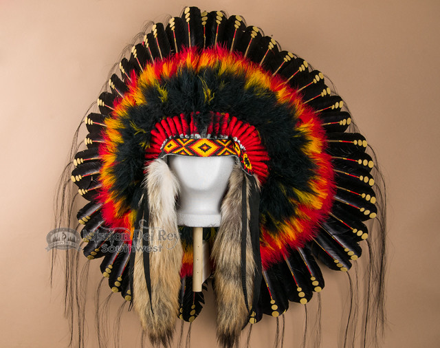 Native American Pow Wow Regalia Headdress -Warbonnet (h3) - Mission Del ...