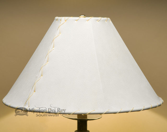Southwest Leather Lamp Shade - 16" Natural Pig Skin - Mission Del Rey ...