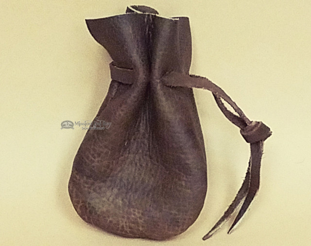 Native American Buffalo Hide Medicine Pouch 5" -Tigua (b108) - Mission ...