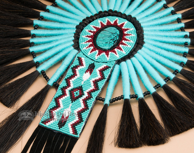 Native American Dance Bustle 16x23 -Turquoise Stone (b8) - Mission Del ...