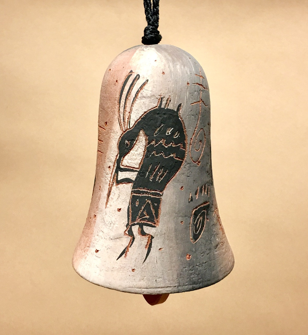 Native American Navajo Clay Wind Bell 4.5" -Petroglyphs (104) - Mission ...
