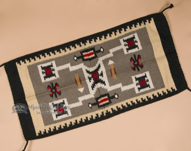 Southwestern Wool Tapestry Rug 20x40 -Storm (40403) - Mission Del Rey ...