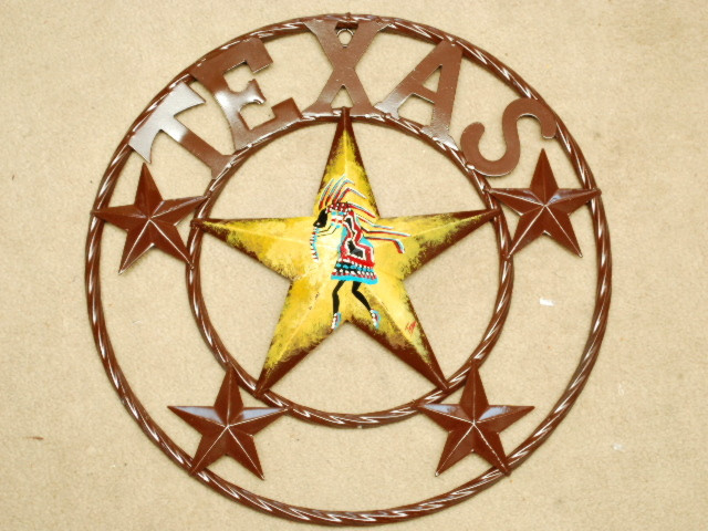 Rustic Metal Texas Star 16" -Deer (33) CLEARANCE - Mission Del Rey ...