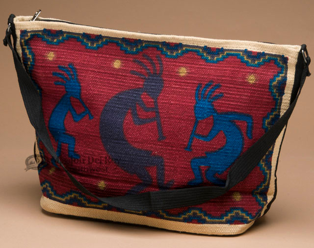 Southwestern Style Cotton Purse -Kokopelli Red (hip95) - Mission Del ...