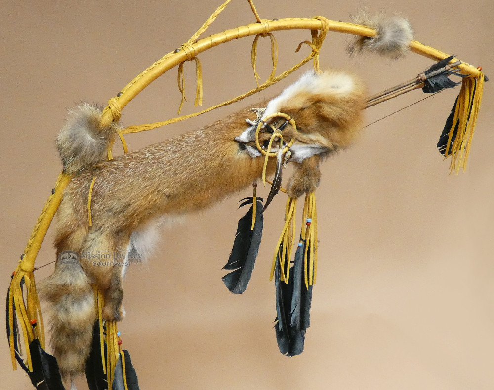 Antiqued Navajo Bow & Arrow Quiver 44" -Red Fox (ba48) - Mission Del ...