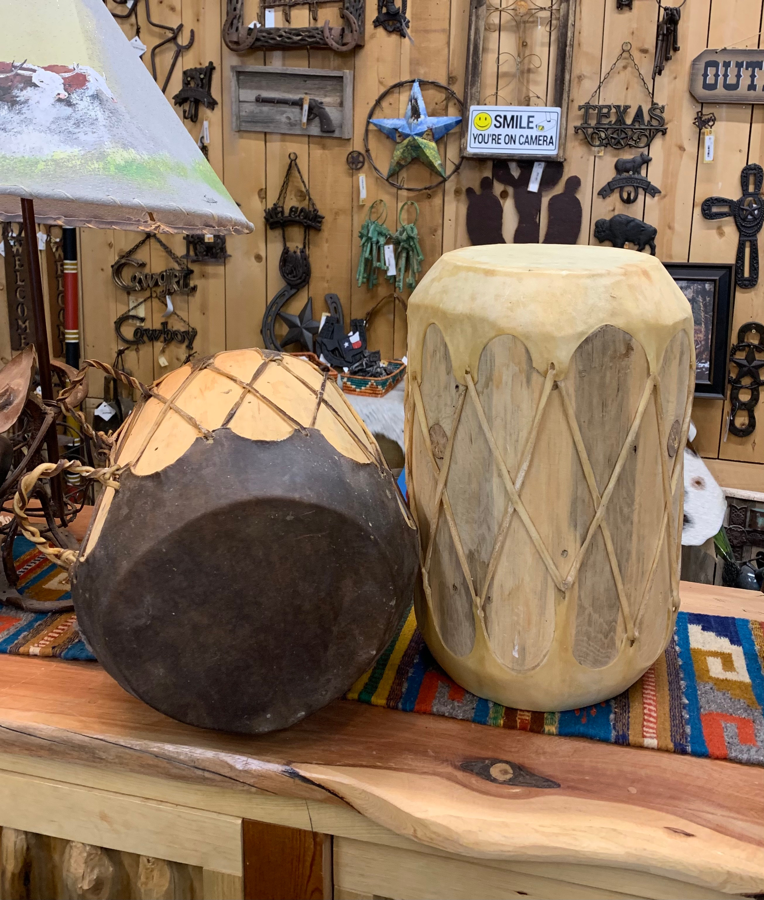 Assorted Tree Trunk Log Drums - Mission Del Rey Southwest LLC