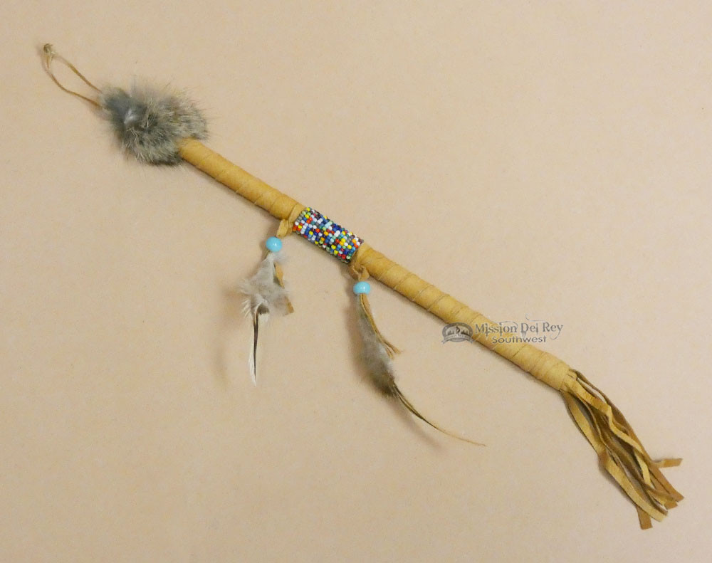 Traditional Navajo Indian Talking Stick 10" -Multicolored & Tan (3bc306 ...