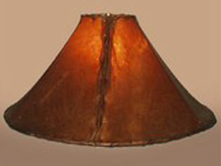 Rawhide Lamp Shades & Painted Leather Shades - Page 1 - Mission Del Rey ...