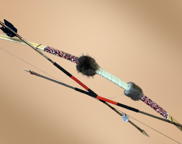 Native American Hand Beaded Bow & Arrow Set 47" -Creek (29bc81 ...