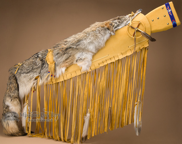 Native American Antiqued Deer Skin Coyote Rifle Case 42" (rc1 ...
