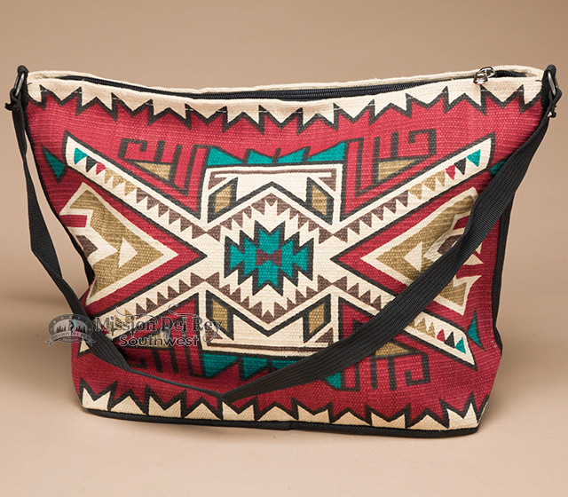 Southwest Native Design Purse -Red Navajo (hip684c) - Mission Del Rey ...