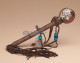 Native American Rawhide Rattle 9.25" -Lizard (36bc111) - Mission Del ...