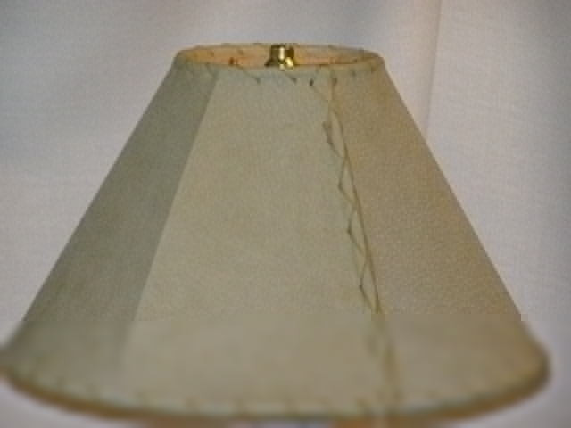 Western Leather Floor Lamp Shade - 24" Natural Pig Skin - Mission Del ...