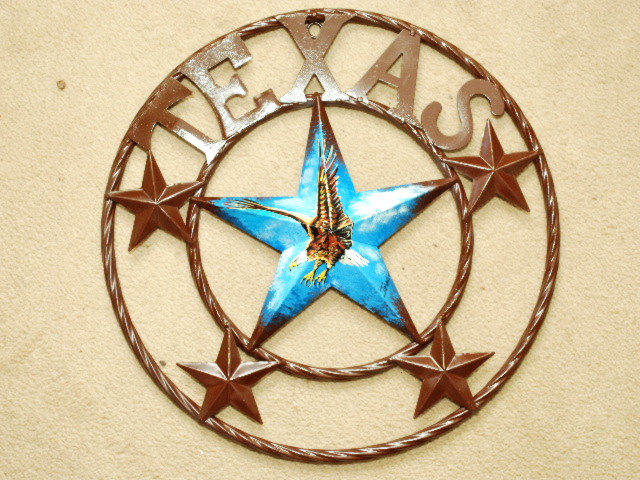 Rustic Metal Texas Star 16" - Buffalo (31) CLEARANCE - Mission Del Rey ...