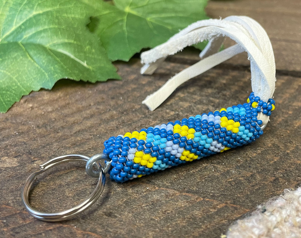 Native American Handcrafted Beaded Key chain (kc7) - Mission Del Rey ...