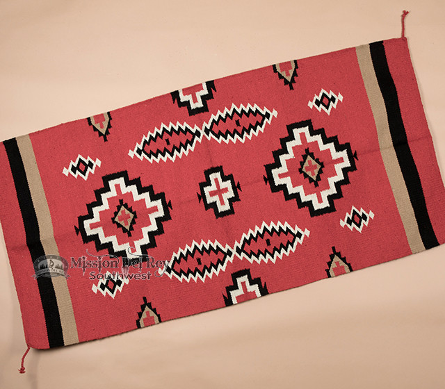 Navajo Design Handwoven Rug 32x64 (ha64638) - Mission Del Rey Southwest