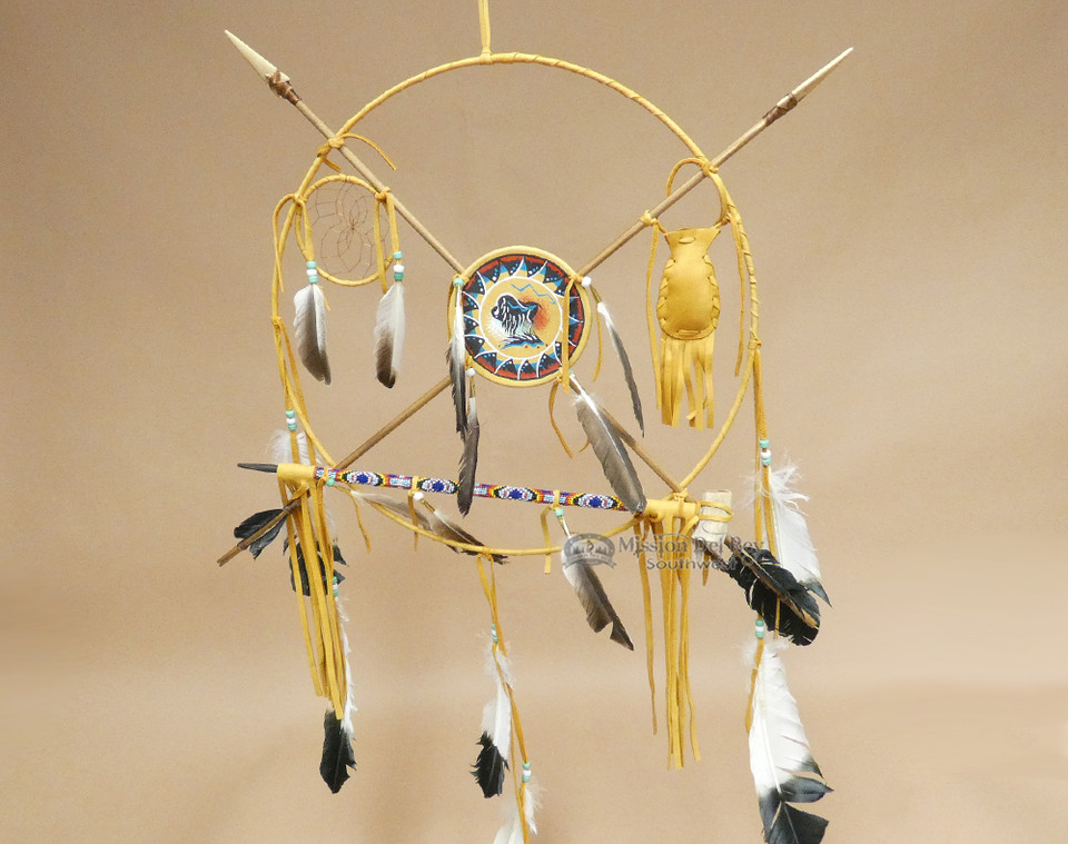 Authentic Navajo Arrow Medicine Wheel - Buffalo (mw18-1) - Mission Del ...
