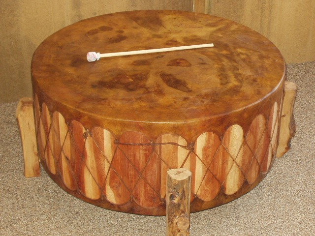 Native American Drum Tables for Home Decor - Mission Del Rey Southwest LLC