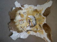 Southwest Painted Hides Make A Nice Decorating Touch - Mission Del Rey ...