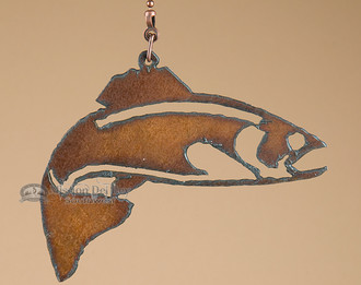 Rustic Metal Art Ceiling Fan Chain Pull -Fish (cp10) - Mission Del Rey ...