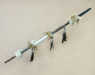 Beaded Native American Indian Lance 56"-Creek (L5a) - Mission Del Rey ...