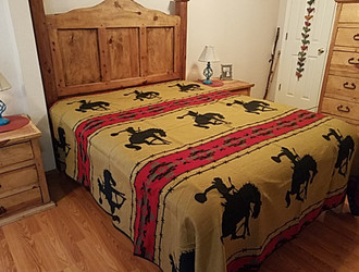 Rustic Ranch Style Bed Spread -Bronco KING (1k7024a) - Mission Del Rey ...