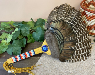 Native American Creek Indian Dance Fan 23" (29bc2) - Mission Del Rey ...