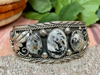 Native American Silver Cuff -Navajo (65bc27) - Mission Del Rey ...