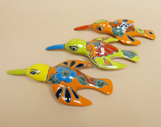 Assorted Hand Painted Talavera Hummingbird 6.5" (33bc424) - Mission Del ...