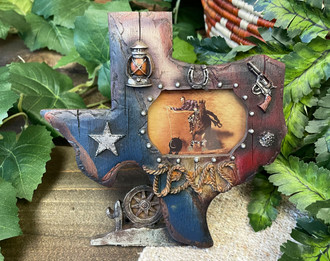 Rustic Texas Picture Frame 3"x2" (10ra4349a) - Mission Del Rey ...