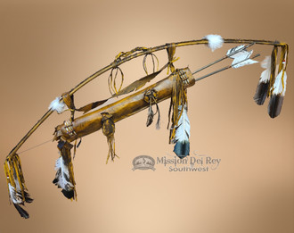 Curtis Bitsui Bow & Arrow Choker Quiver 43" -Antiqued (ba34b) - Mission ...