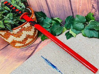 Rustic Toy Wood Sword-Red (13bc17282r) - Mission Del Rey Southwest LLC