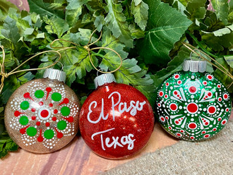 Assorted Hand Painted El Paso Texas Souvenir Ornament (136bc34 ...