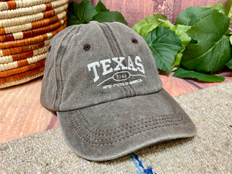 Souvenir Texas Baseball Cap -Distressed Brown (175bc22) - Mission Del ...