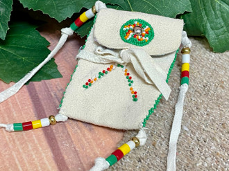 Native American Handmade Medicine Pouch 3.5" -Navajo (36bc266 ...