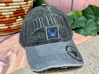 US Air Force Distressed Baseball Cap (191srzdaf) - Mission Del Rey ...