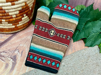 Western Tapestry Style Oven Mitt -Coconino (48bc14134)