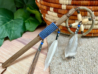 Handcrafted Navajo Indian Spirit Stick 7.5" (34bc365)