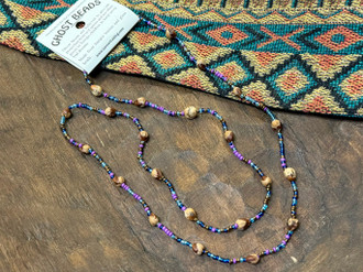 Traditional Native Protection Bead Necklace -Navajo (34bc381)