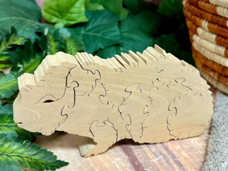 Crafted Wood Jigsaw Puzzle -Guinea Pig 6" (205bc17)