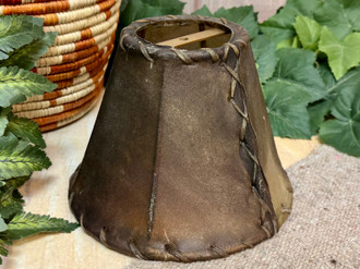Rustic Clearance Rawhide Lamp Shade 8" (163bc123)