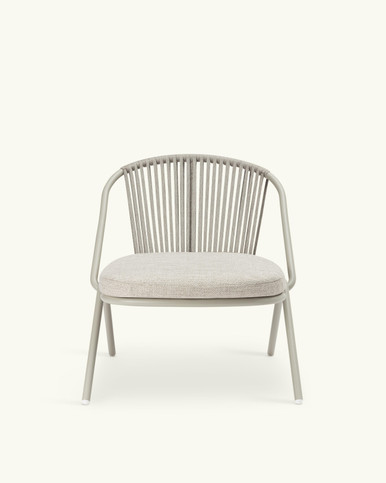 Fune grey lounge chair - Teporia